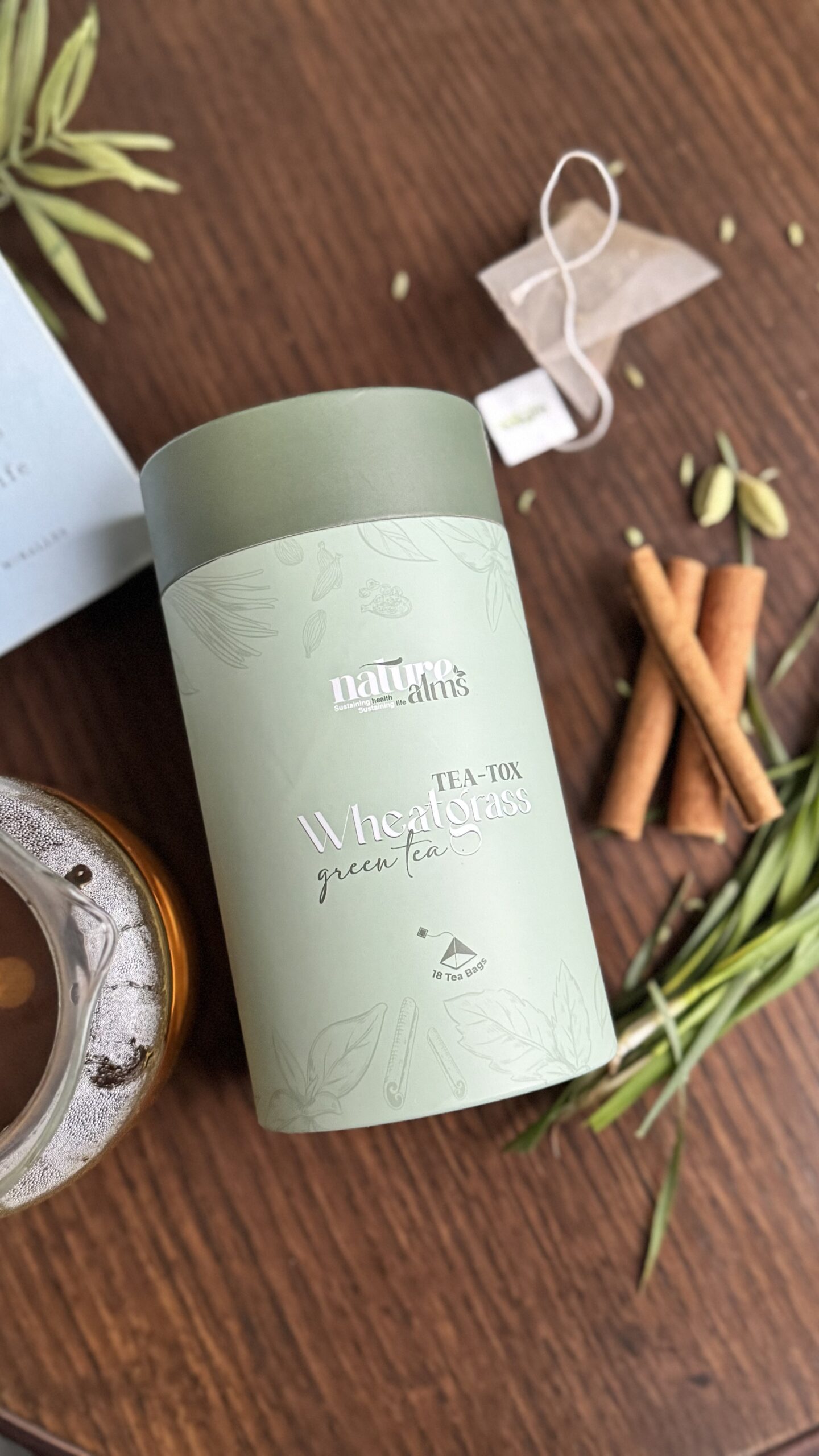 Wheatgrass Geen Tea — Nature Alms Organics